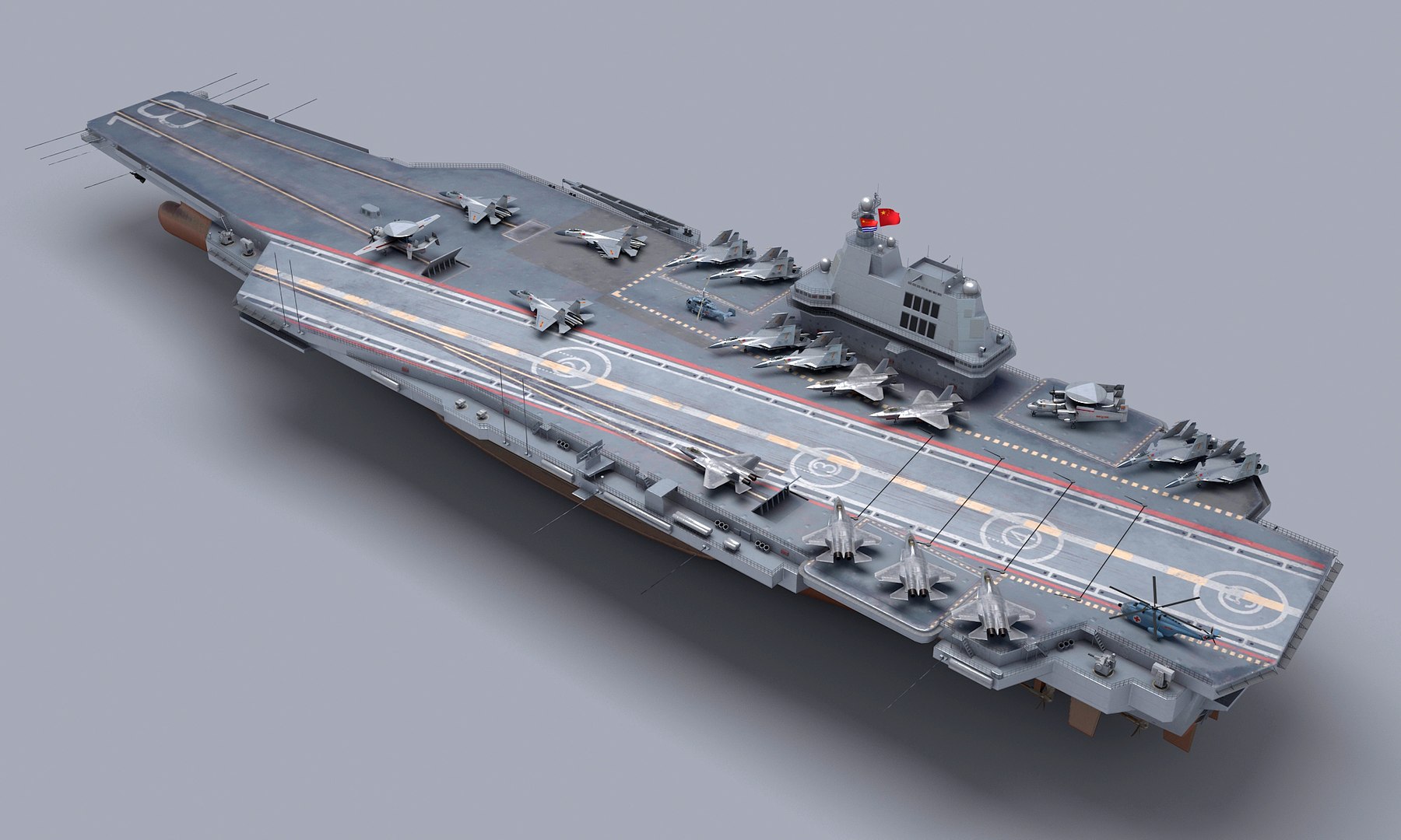 3D Chinese Aircraft Carrier CV-18 Fujian Model - TurboSquid 1983617