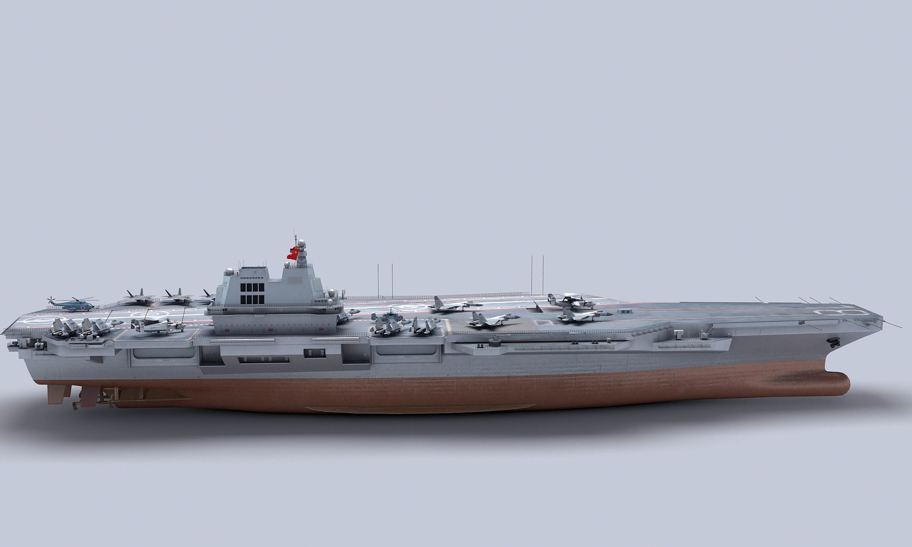 3D Chinese Aircraft Carrier CV-18 Fujian Model - TurboSquid 1983617