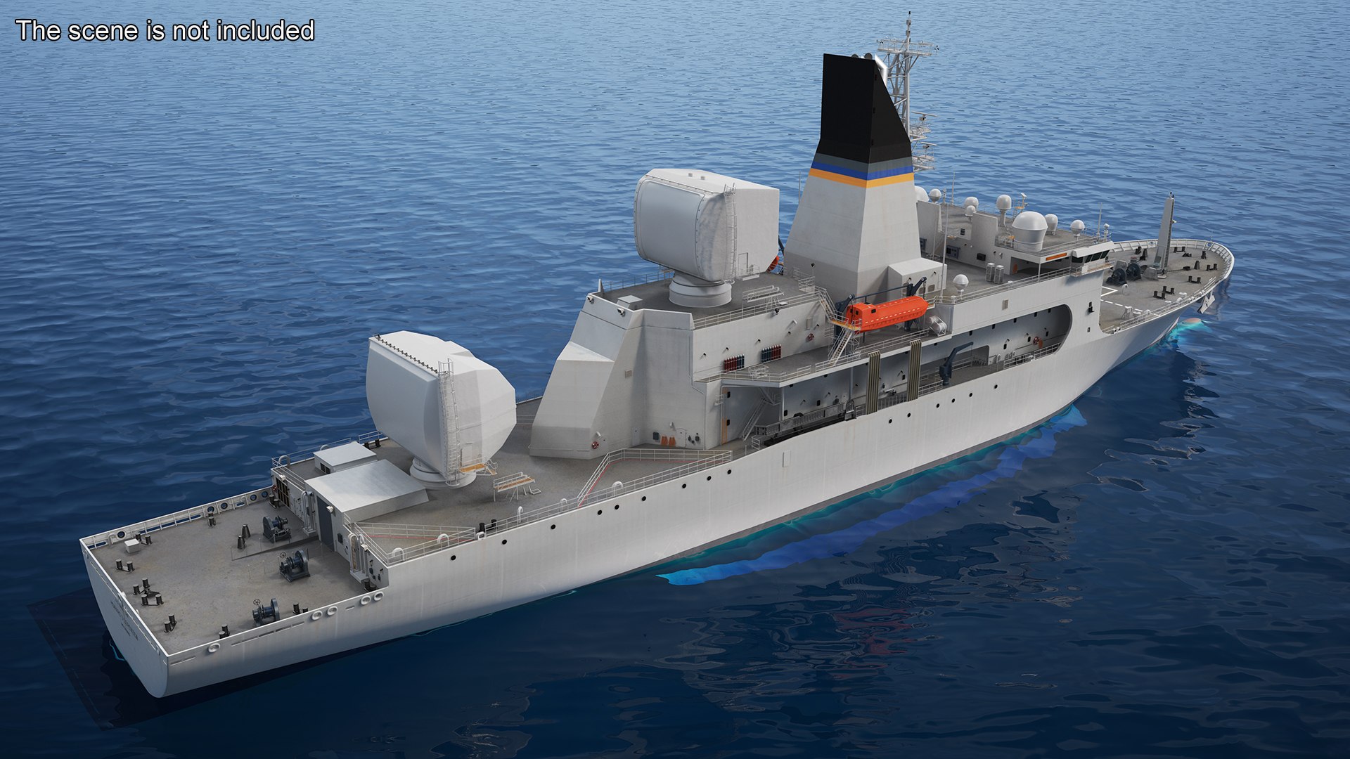3D USNS Howard O Lorenzen Ship Rigged for Maya - TurboSquid 2157023