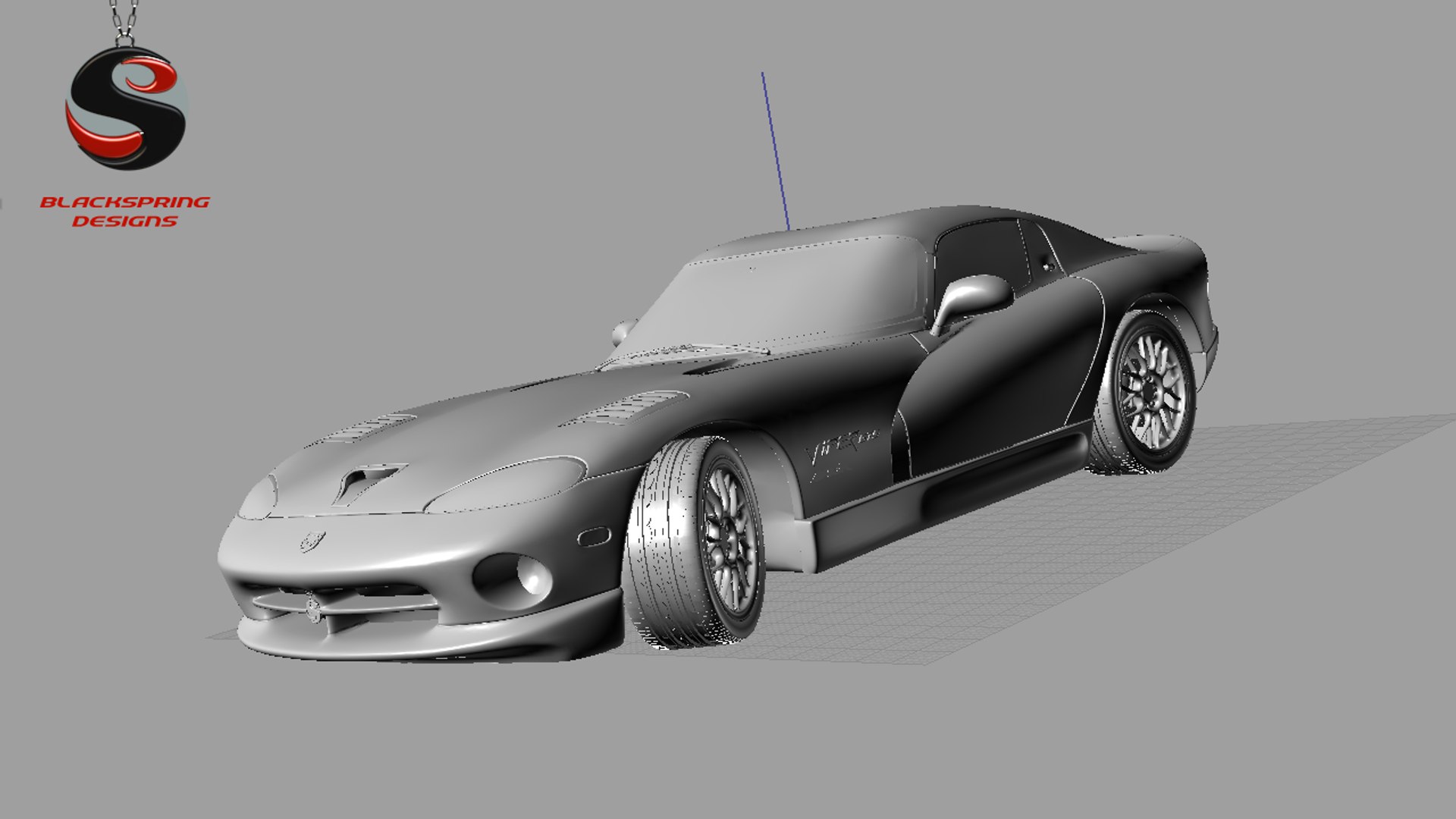 3d Dodge Viper Gts Acr Model