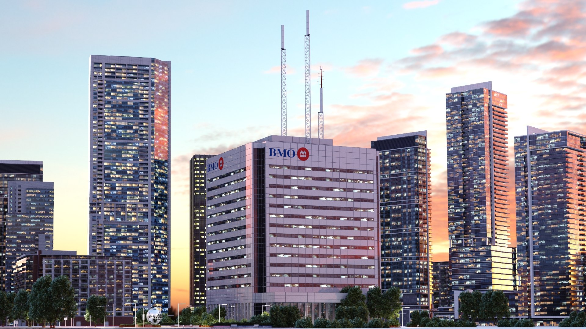 First Canadian Place V4 Lowpoly 3D Model - TurboSquid 1781899