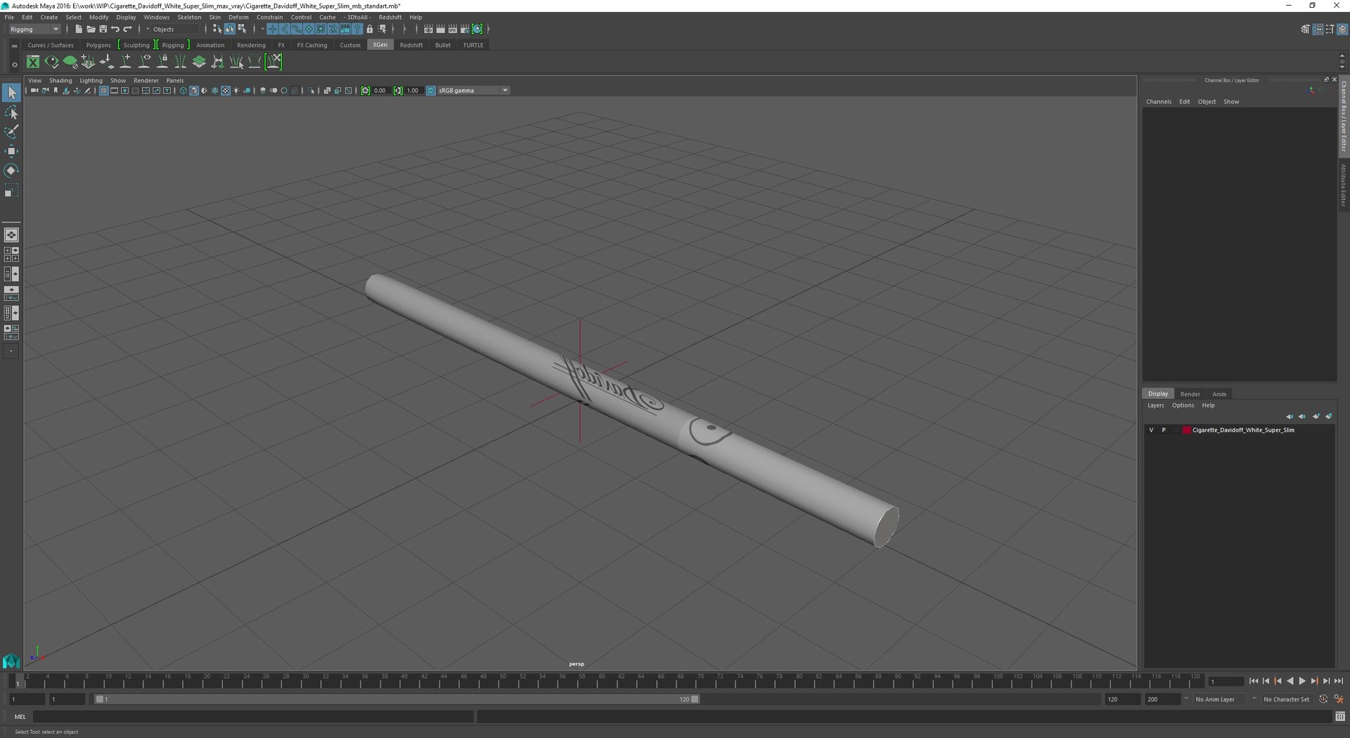 3D Cigarette Davidoff White Super Slim Model - TurboSquid 2281812