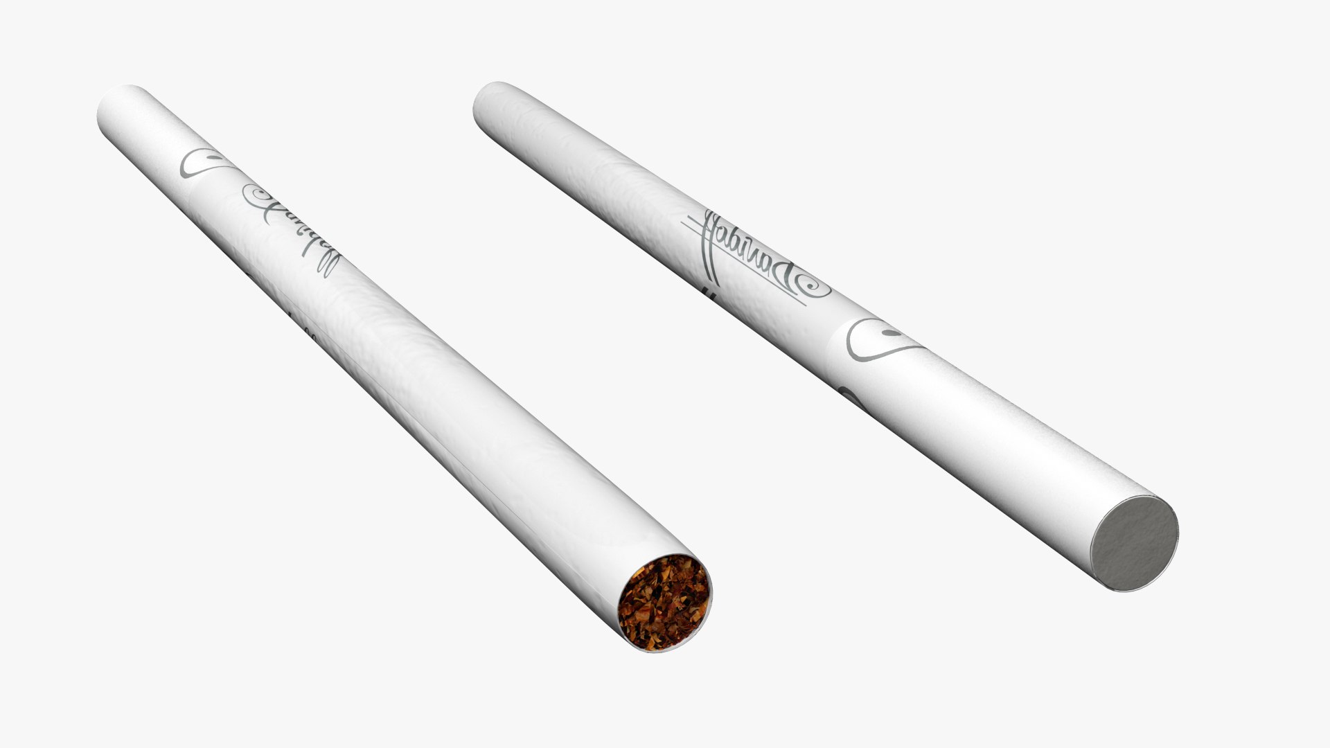 3D Cigarette Davidoff White Super Slim Model - TurboSquid 2281812