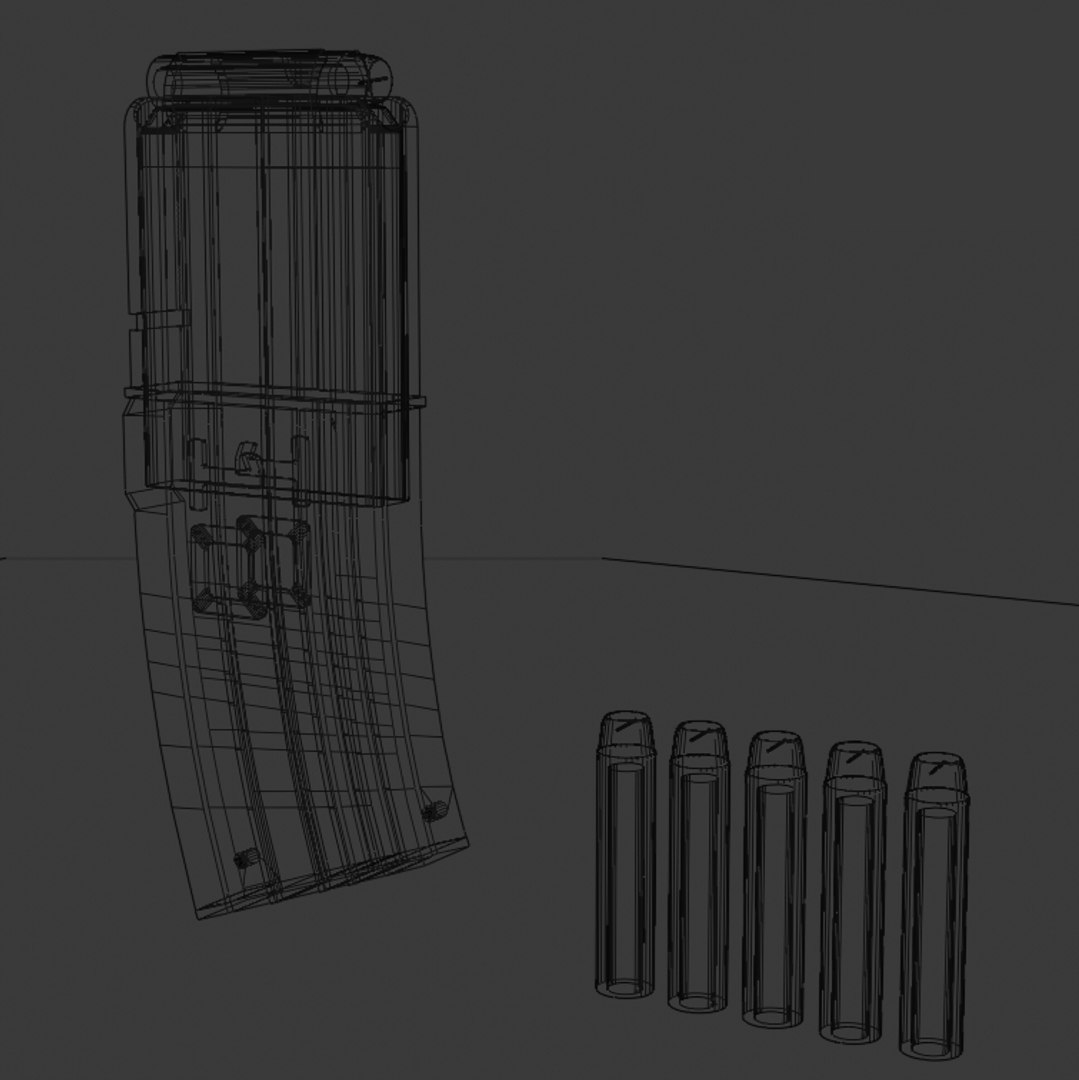 Nerf Magazine Model - TurboSquid 1510153