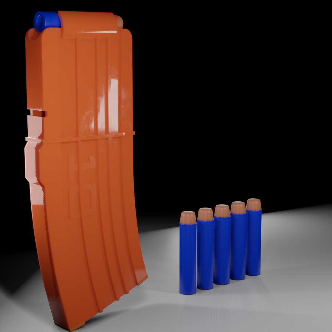Nerf Magazine Model - TurboSquid 1510153