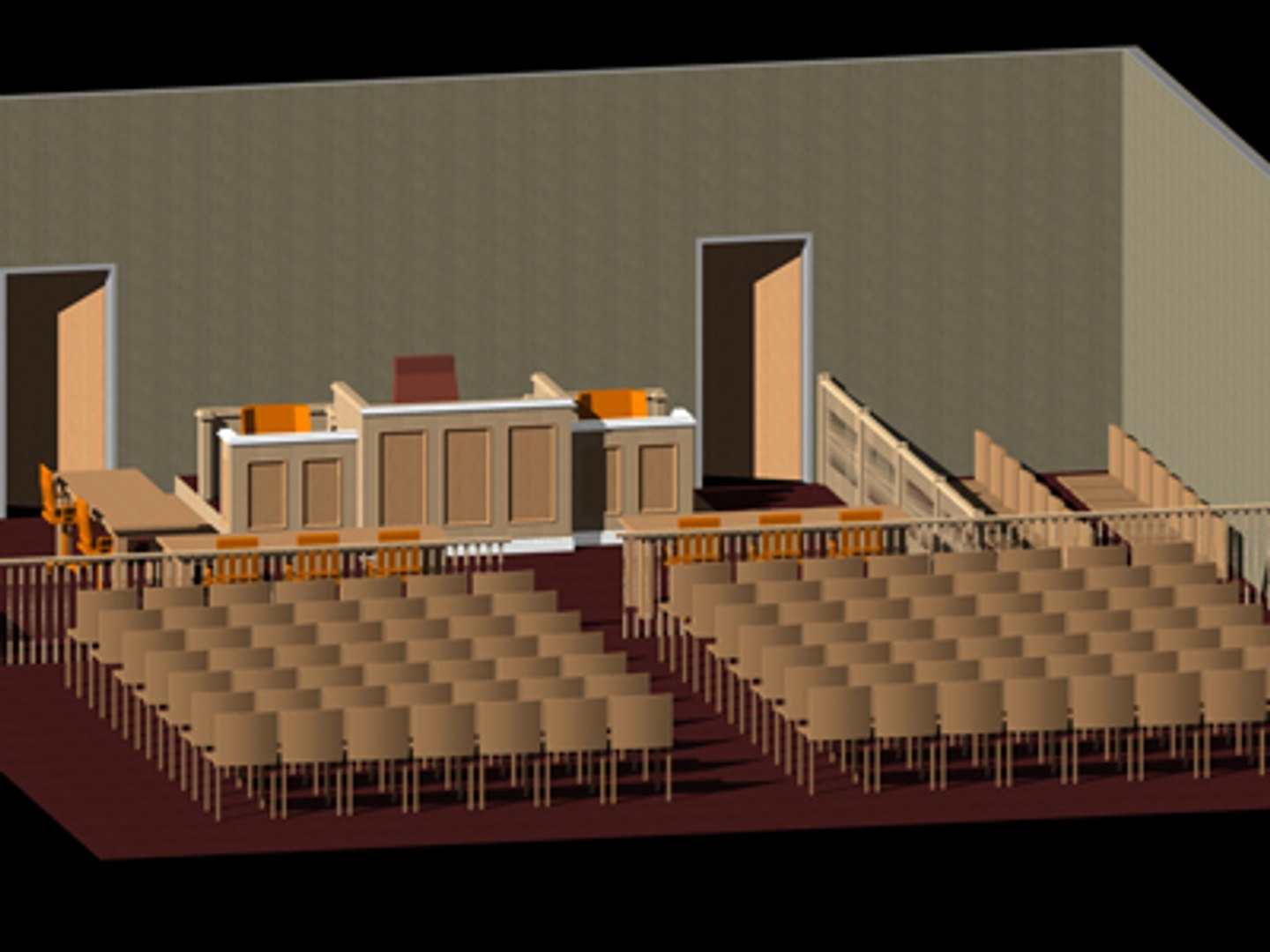 Courtroom Layout Judges Dxf