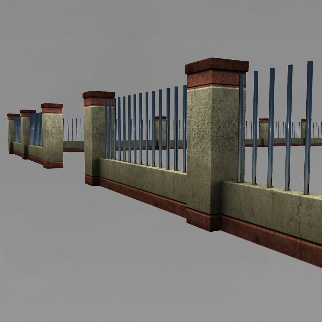 3d model of ready fence