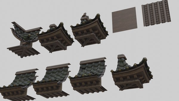 Low-poly modular japanese house 3D model - TurboSquid 1518658