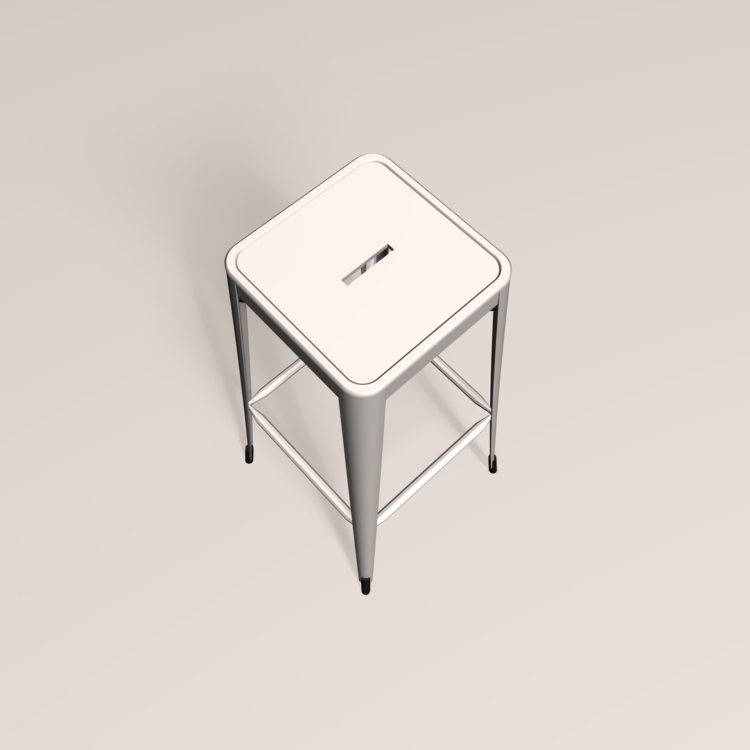 Tolix Stool 3D Model - TurboSquid 1307353