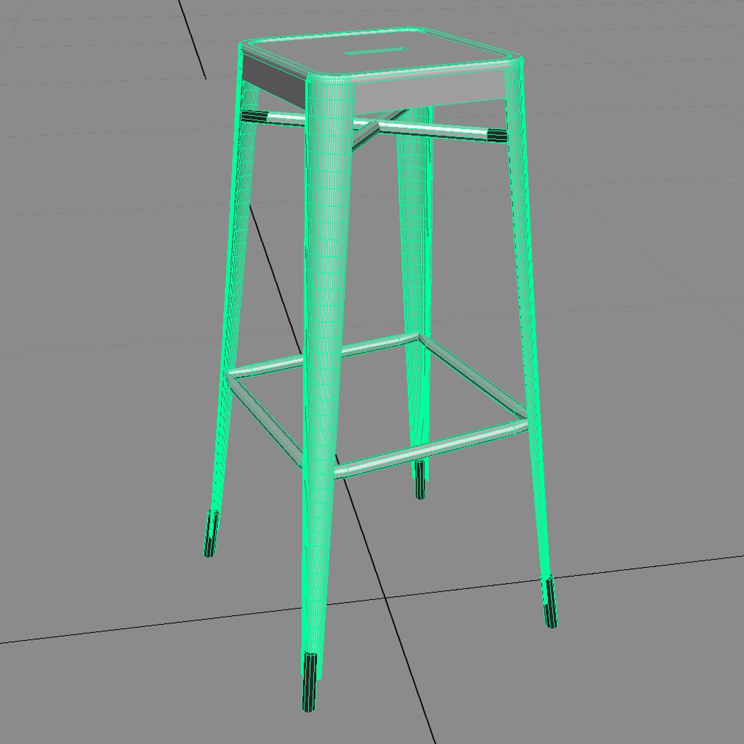 Tolix Stool 3D Model - TurboSquid 1307353