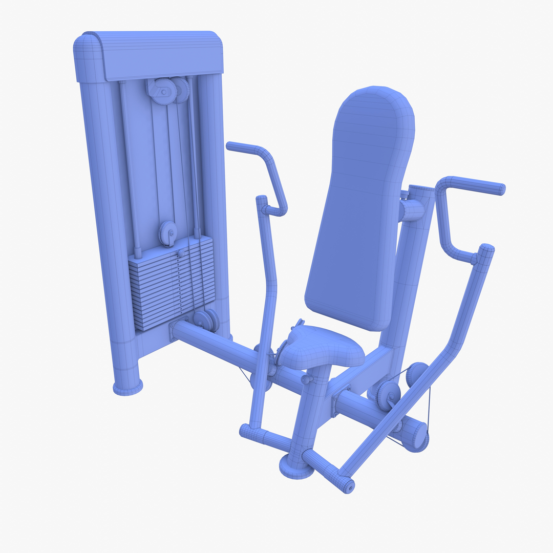 Vertical Chest Machine 3D - TurboSquid 2028830