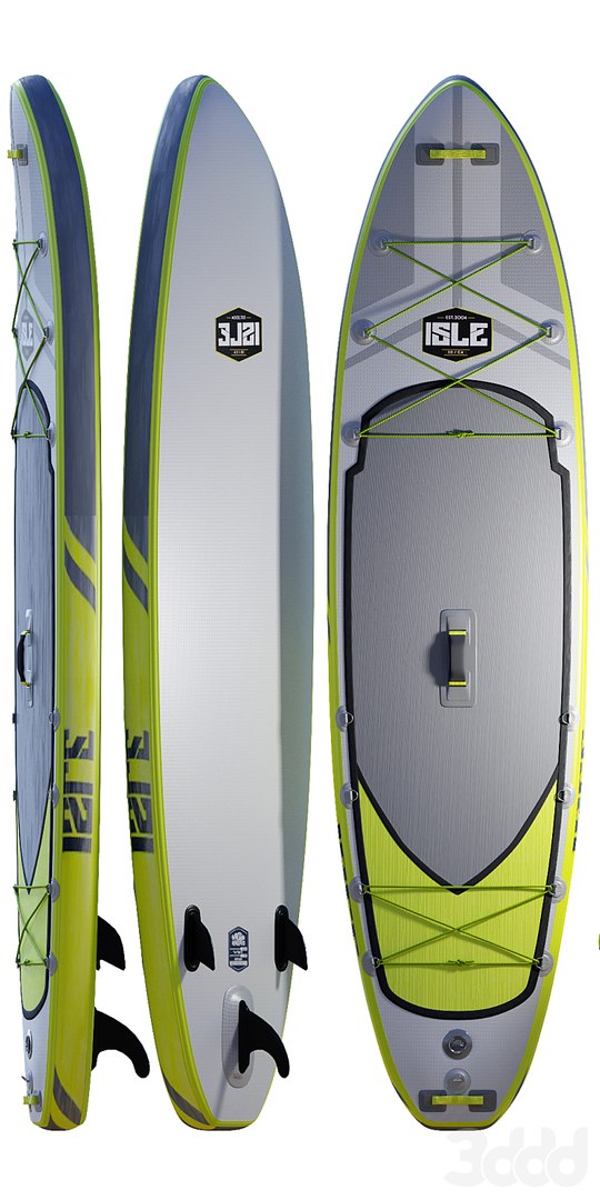 ISLE Explorer Inflatable Paddle Board Package 3D Model - TurboSquid 2364918