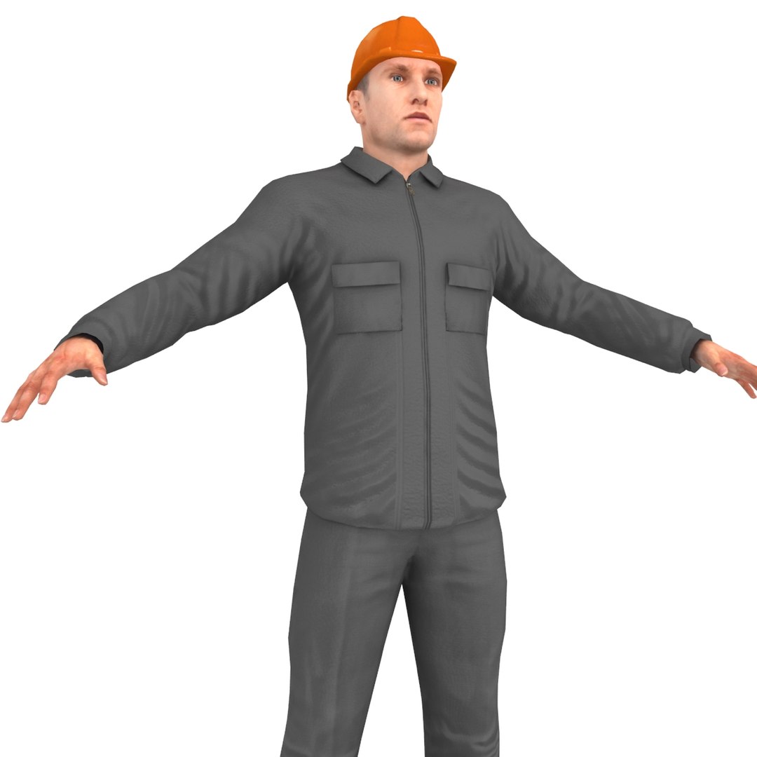 3D Model Character Worker Person - TurboSquid 1275578