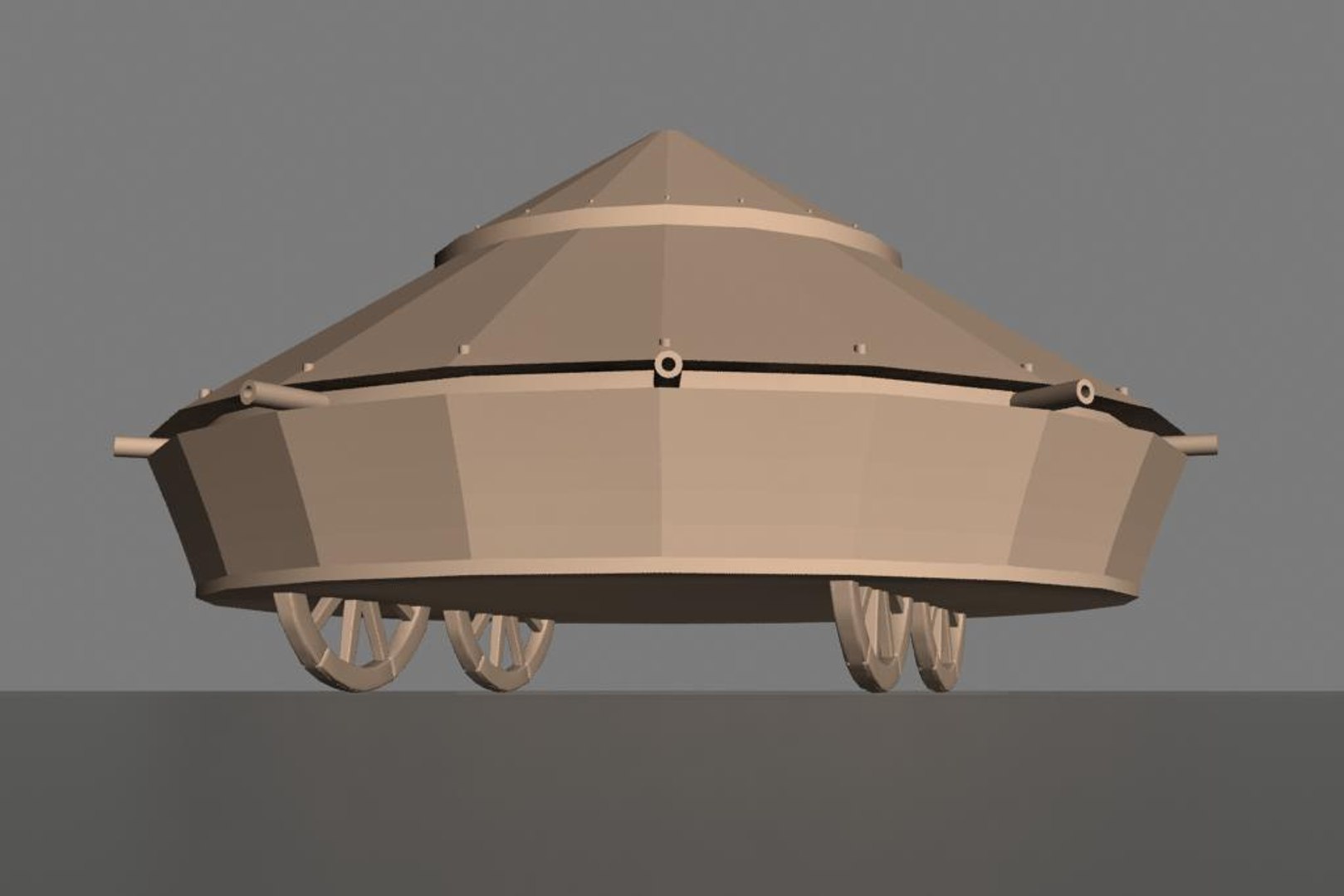 3d Model Leonardo Da Vinci Tank