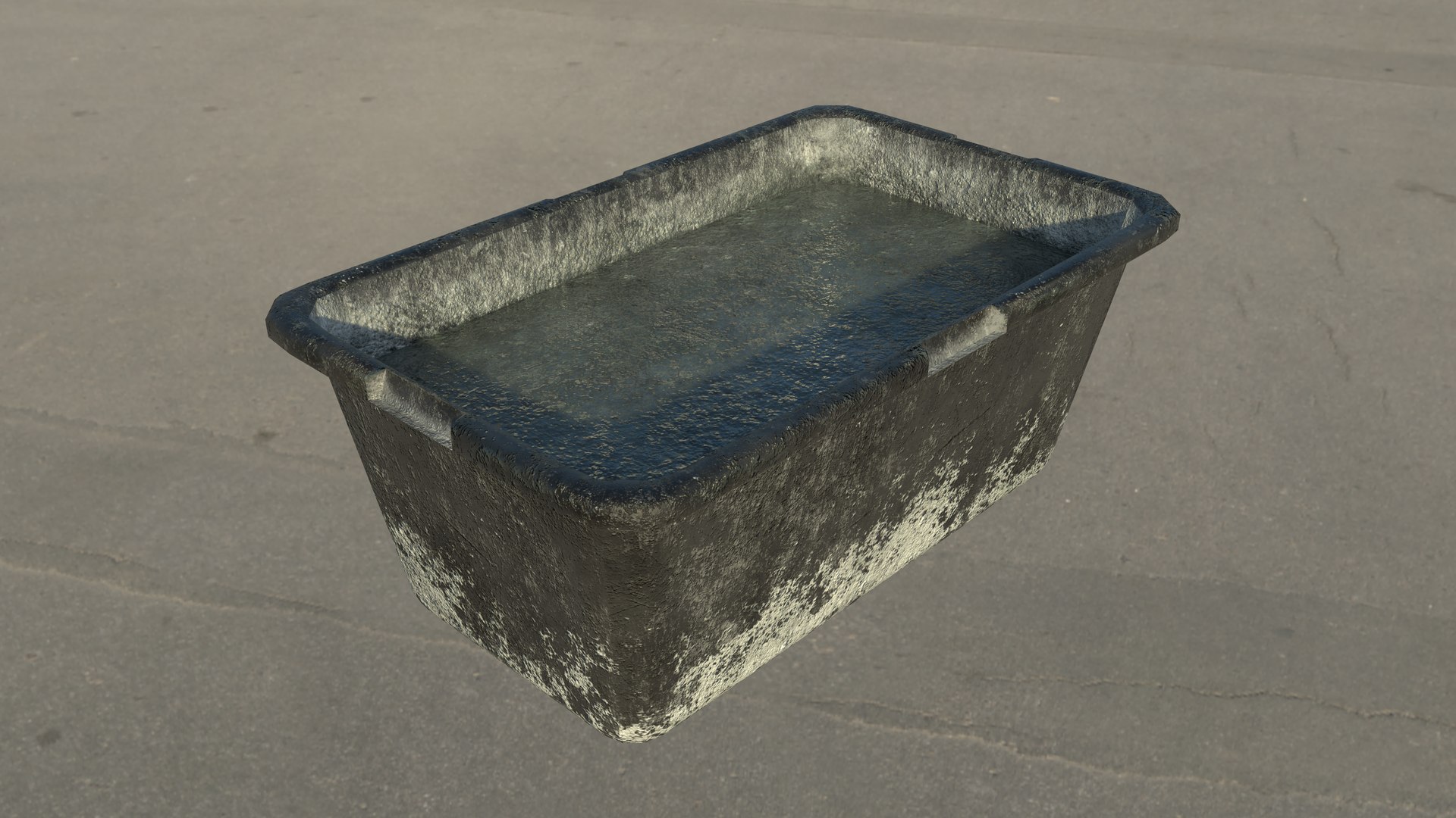 Construction Basin With Concrete 3D Model - TurboSquid 1877150