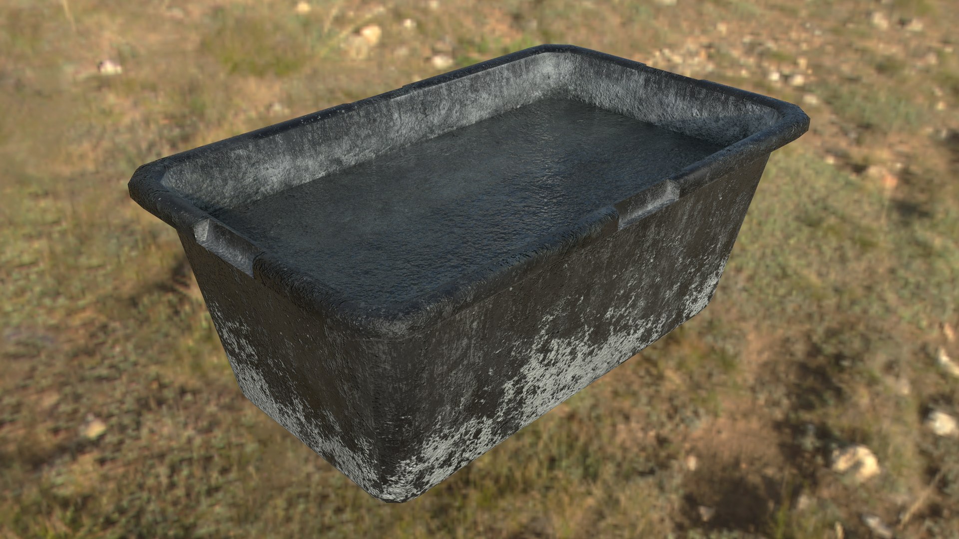 Construction Basin With Concrete 3D Model - TurboSquid 1877150