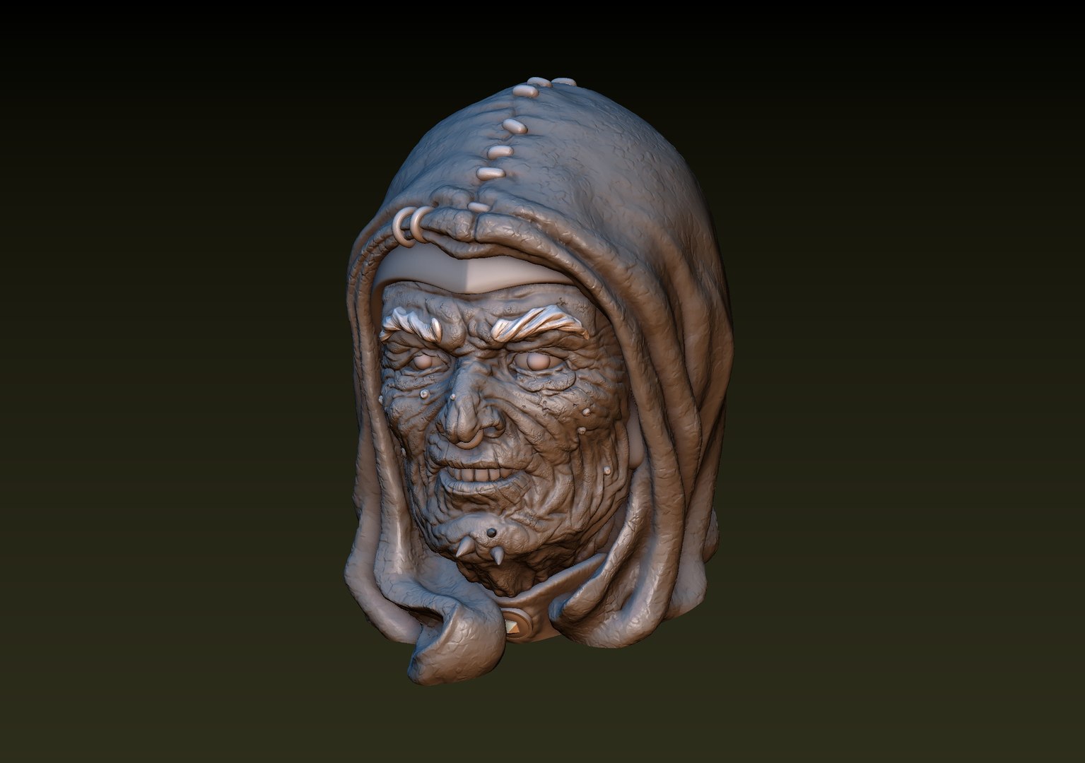 3D Necromancer Head 3D Print Ready - TurboSquid 1878013