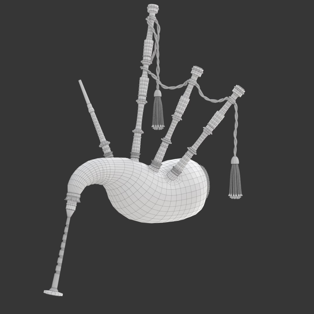 Bagpipe bag pipe 3D - TurboSquid 1464307