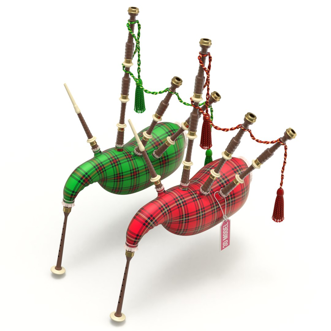 Bagpipe bag pipe 3D - TurboSquid 1464307