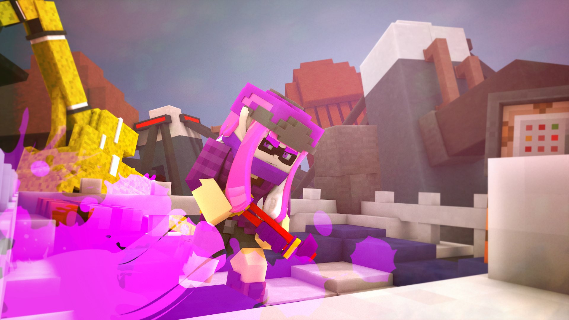 Minecraft Splatoon Rigs 3d C4d