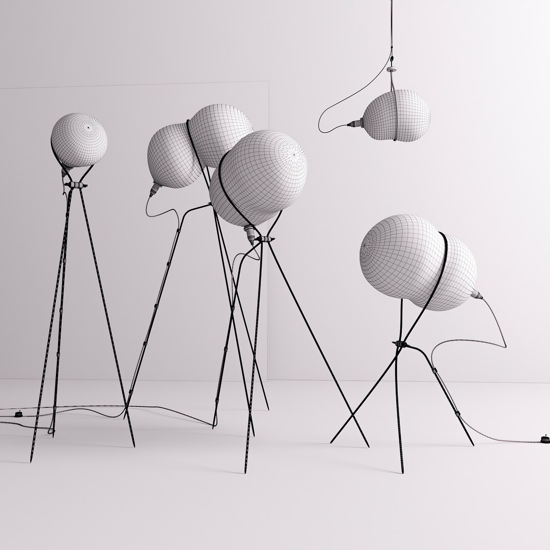 3D Model Lighting With Bubbles Of Glass - TurboSquid 1947026