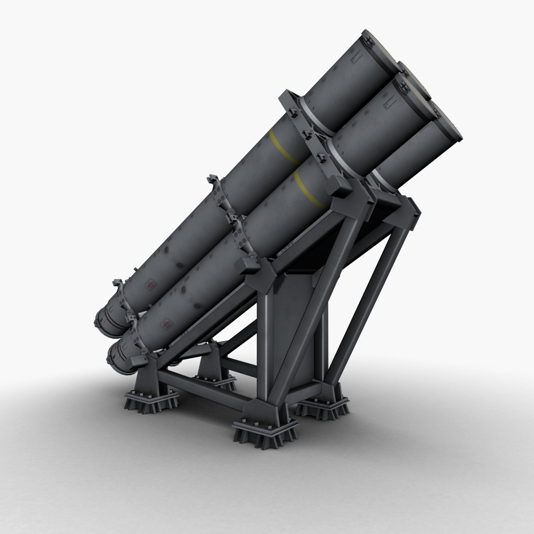 Harpoon Launcher Mk 141 3d Model
