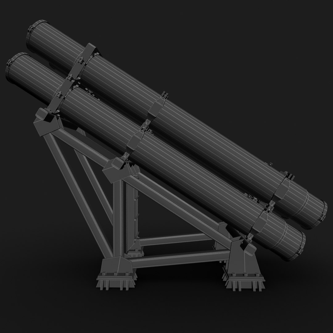 Harpoon Launcher Mk 141 3d Model