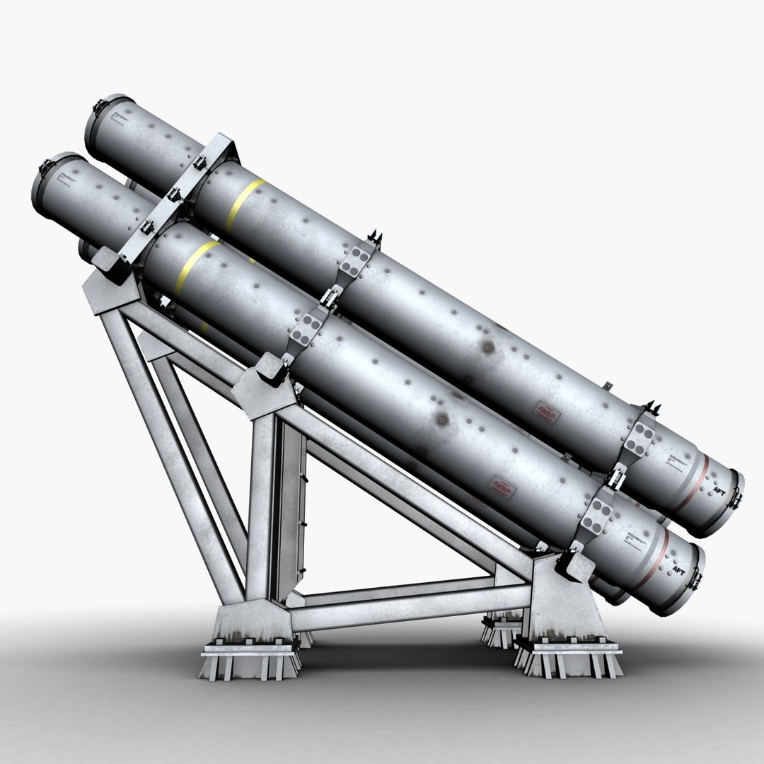 Harpoon Launcher Mk 141 3d Model