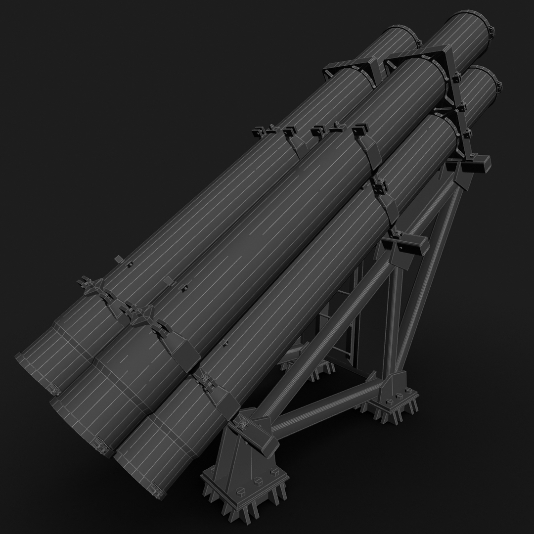 harpoon launcher mk 141 3d model