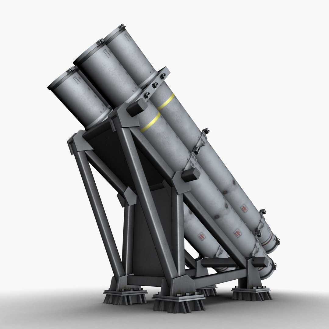 Harpoon Launcher Mk 141 3d Model