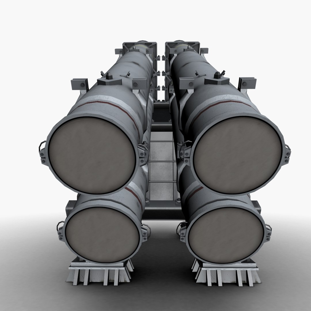 Harpoon Launcher Mk 141 3d Model