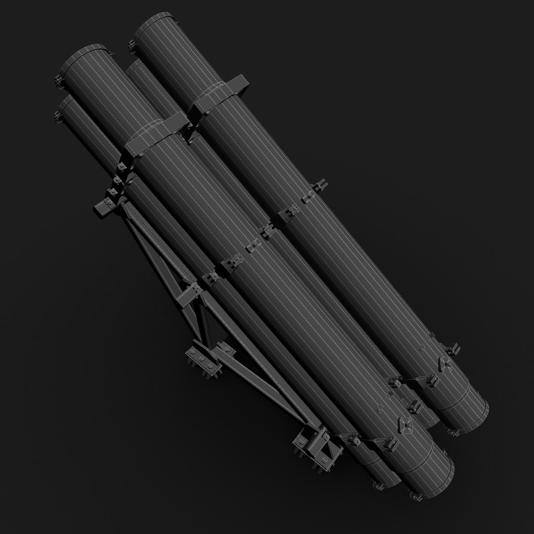 Harpoon Launcher Mk 141 3d Model