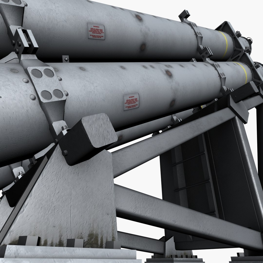 Harpoon Launcher Mk 141 3d Model
