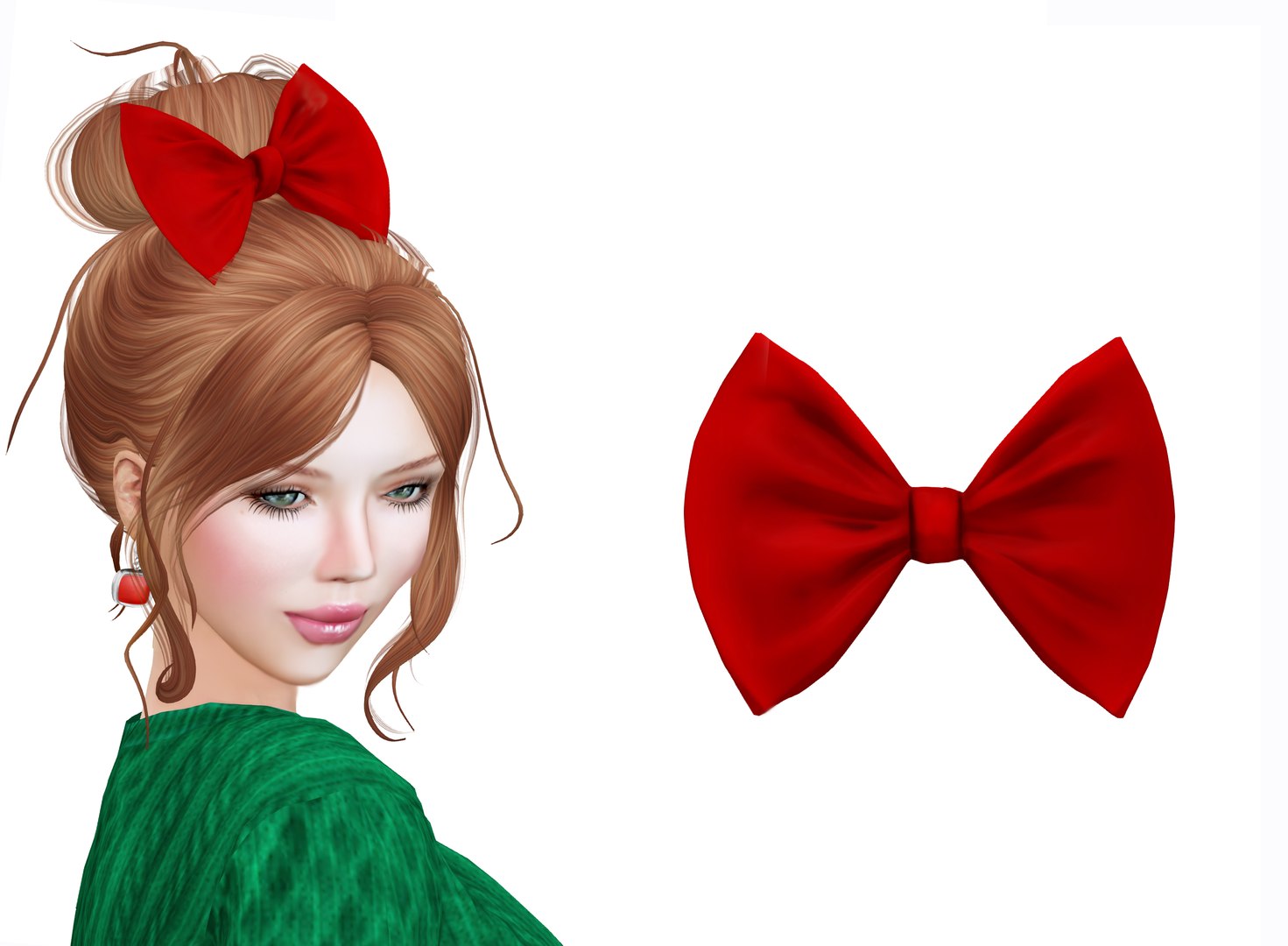 Red Dickybow 3D Model - TurboSquid 1825671