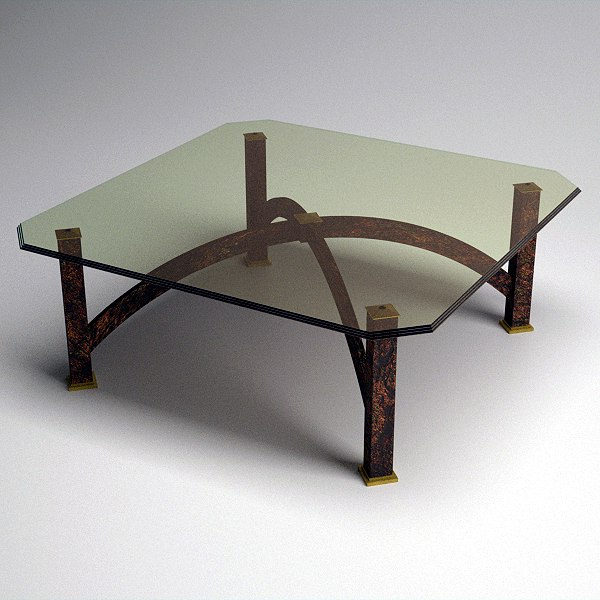 arch coffee table 3d model