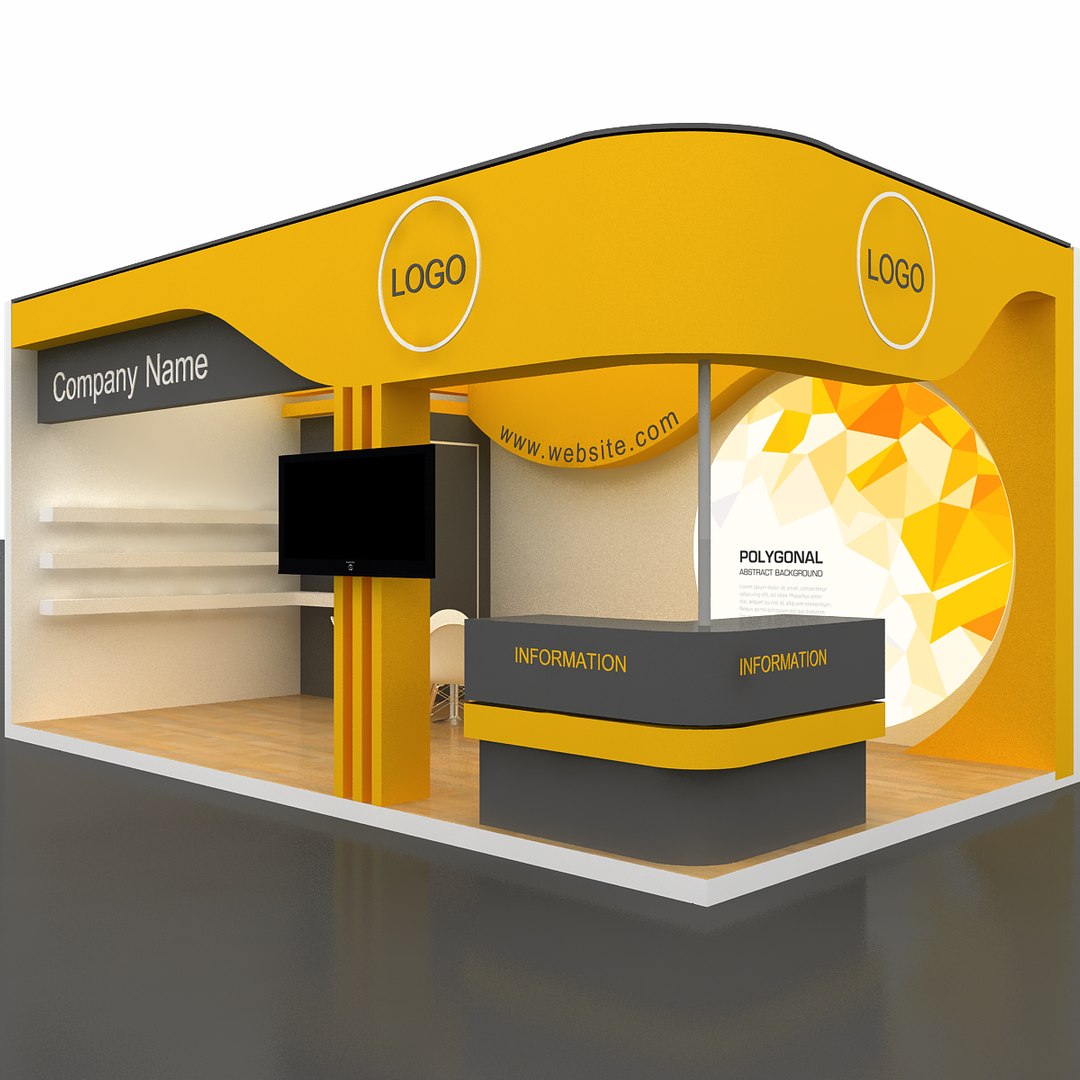 3D 3D Exhibition Model - TurboSquid 2150399