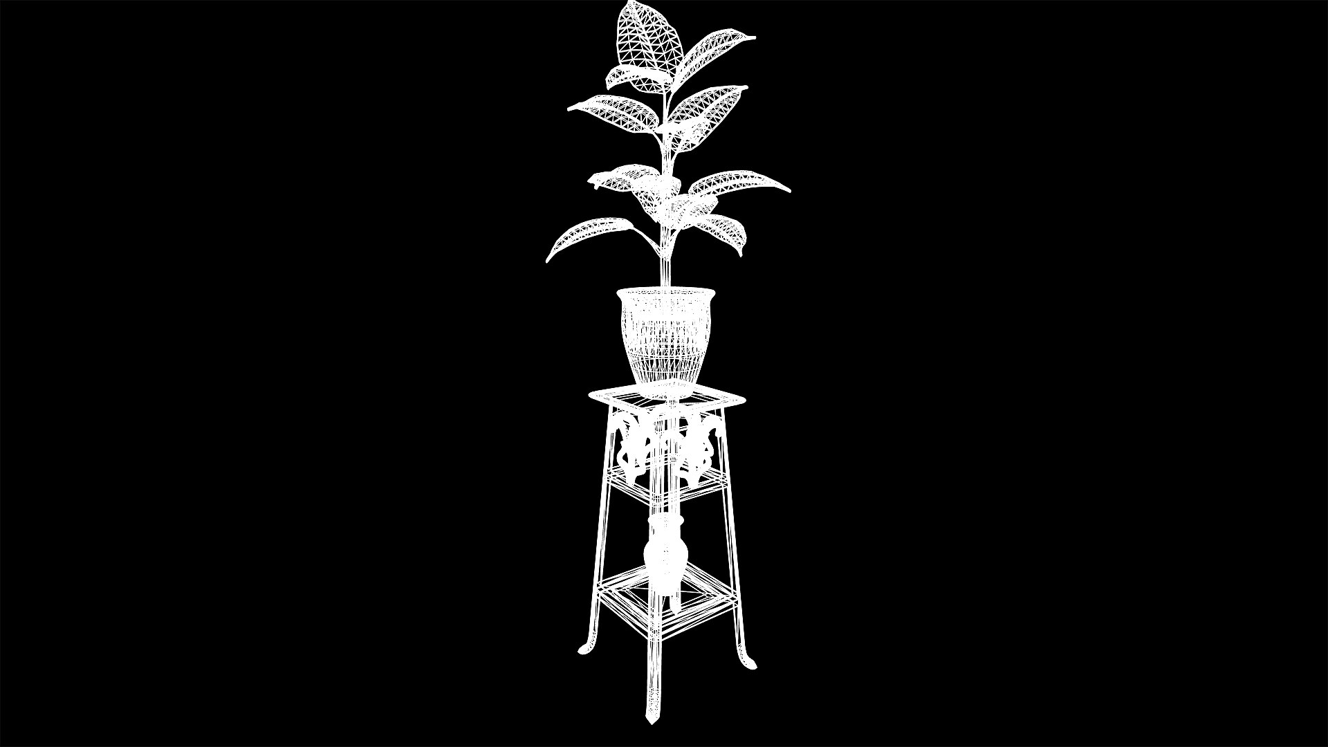 Ornate Flower Table DIEFFENBLOOM 3D Model - TurboSquid 2353351