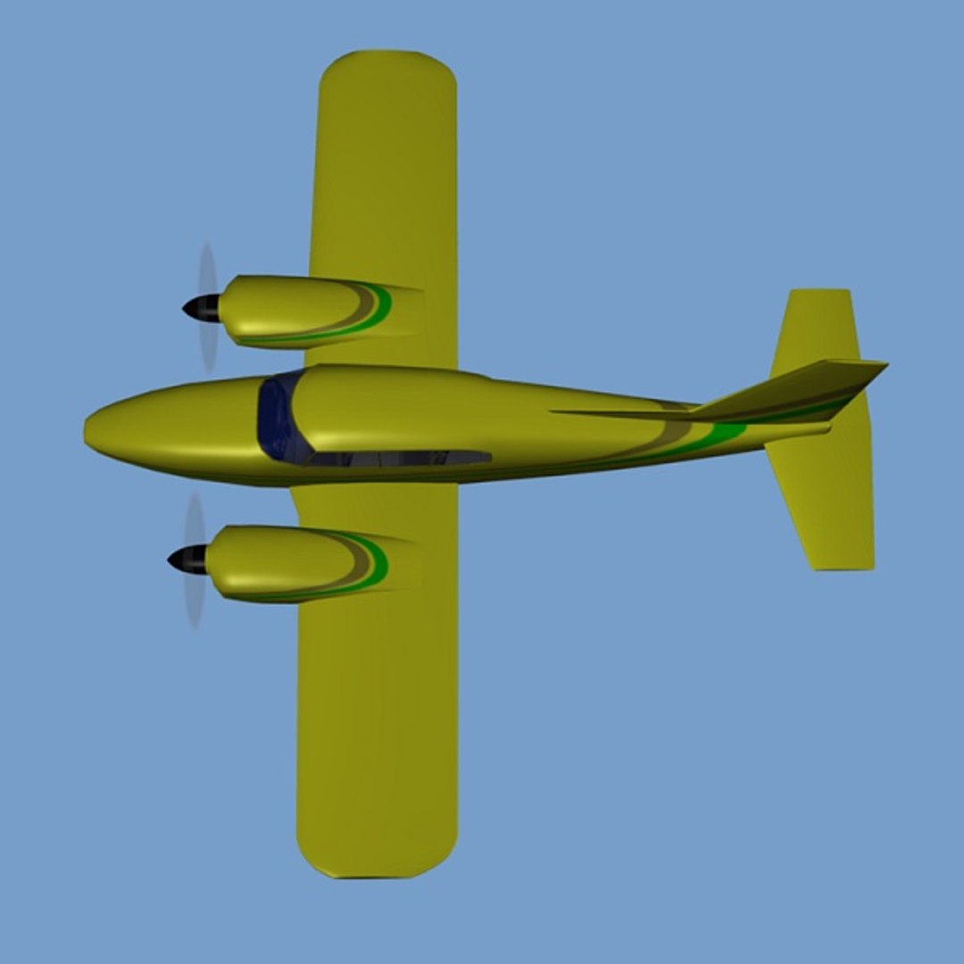 Piper Aztec Airplane 3ds
