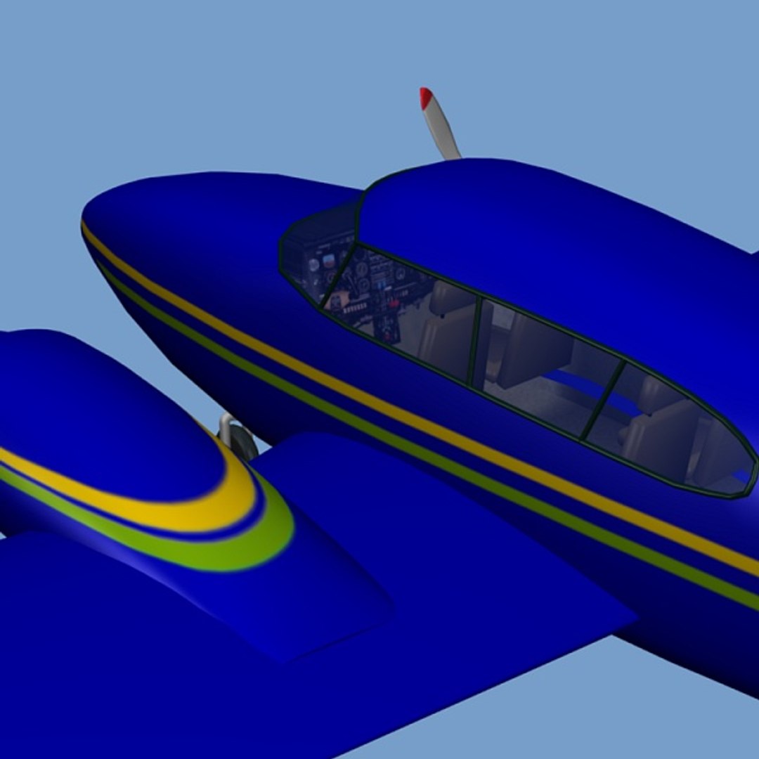 Piper Aztec Airplane 3ds