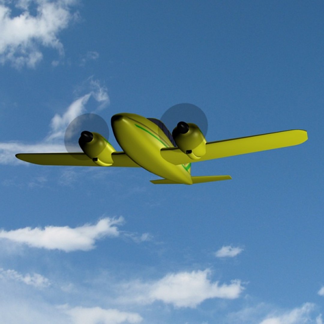 Piper Aztec Airplane 3ds