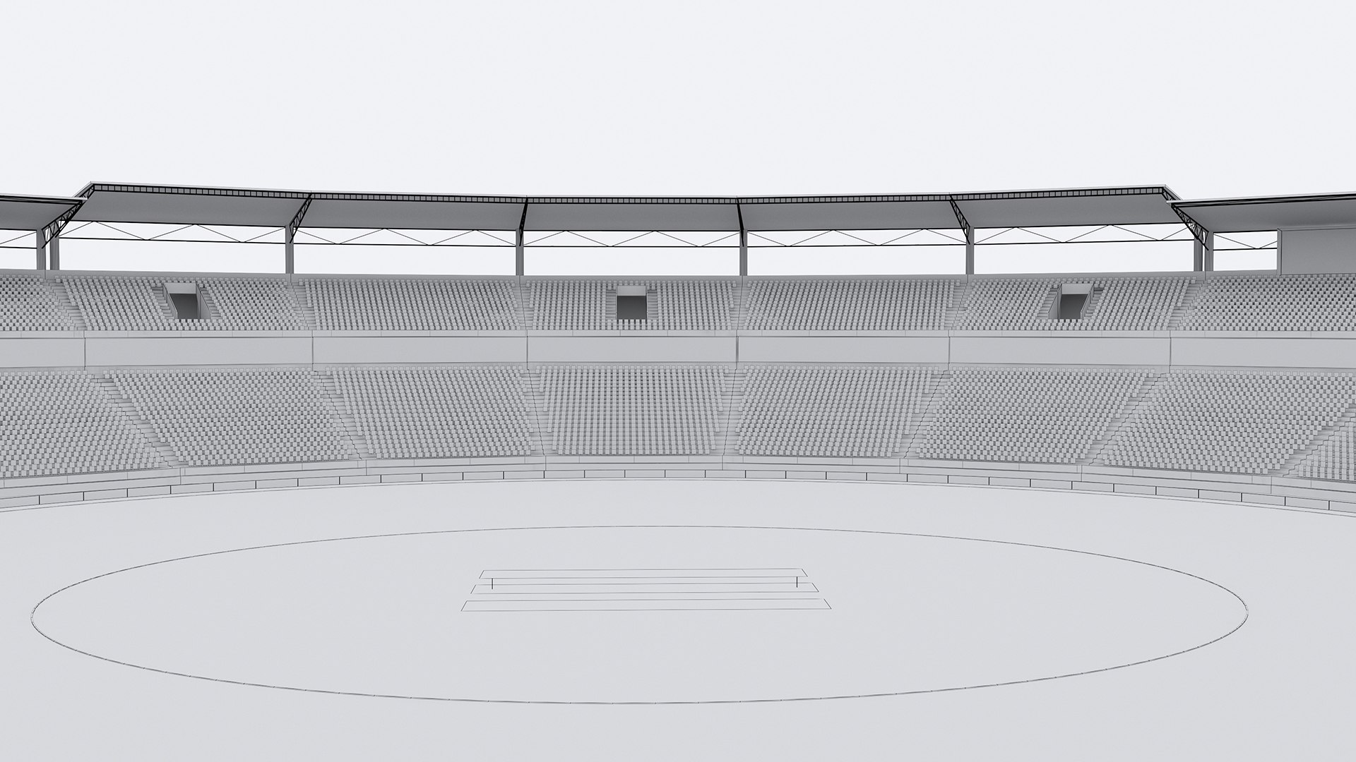 Cricket Stadium 3D Model - TurboSquid 2384282