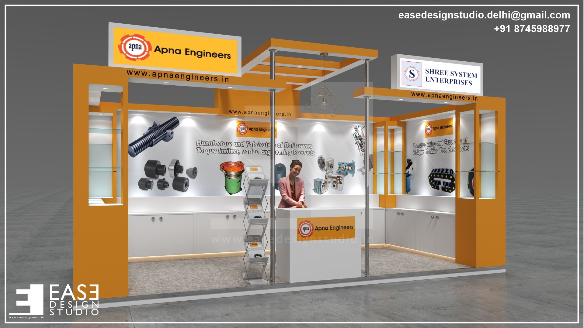 Exhibition Stand 6x3 1Side D1V1 3D Model 3D Model - TurboSquid 2400204