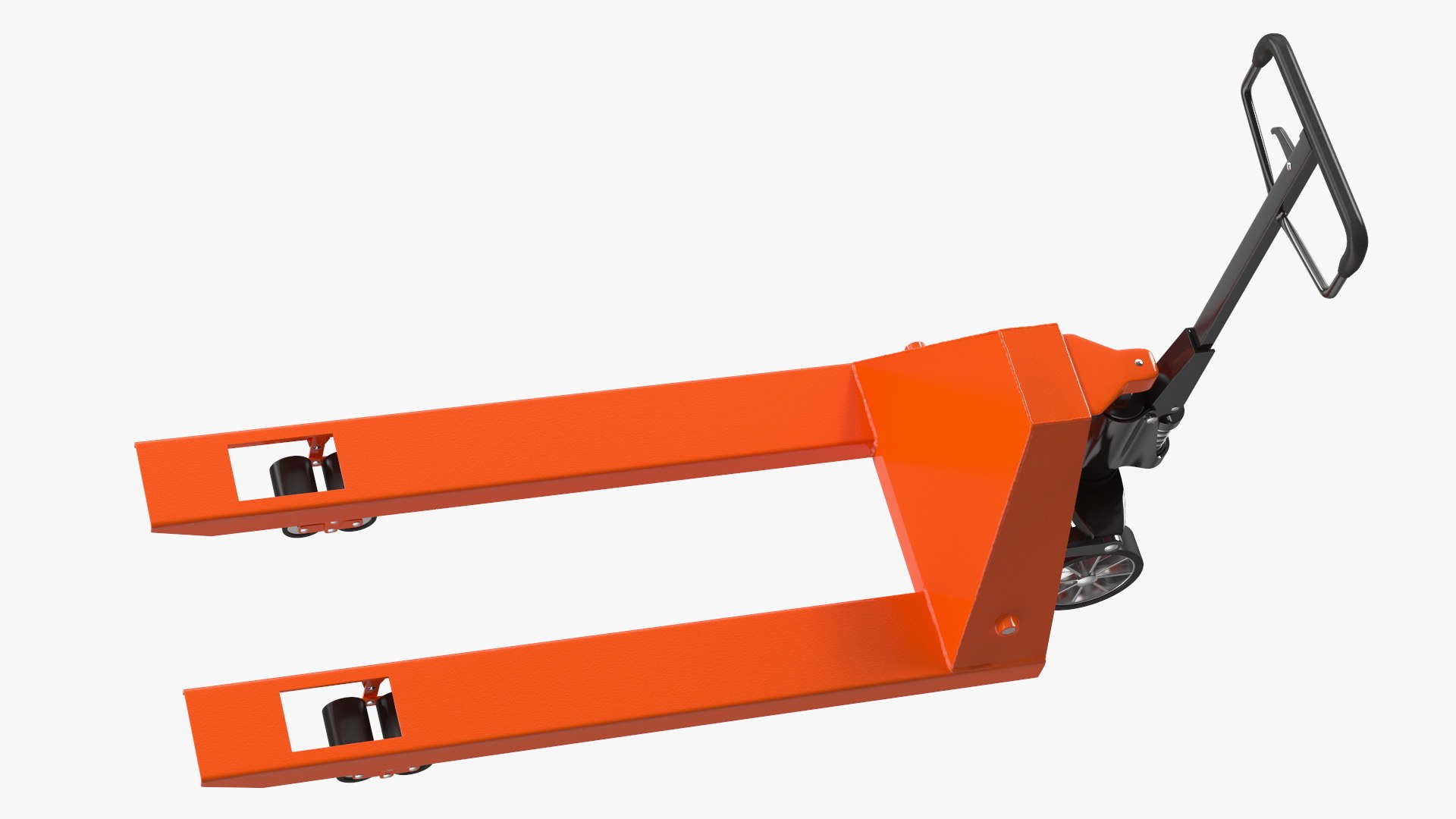 Orange Premium Hand Brake Pallet Jack 3D - TurboSquid 2141475