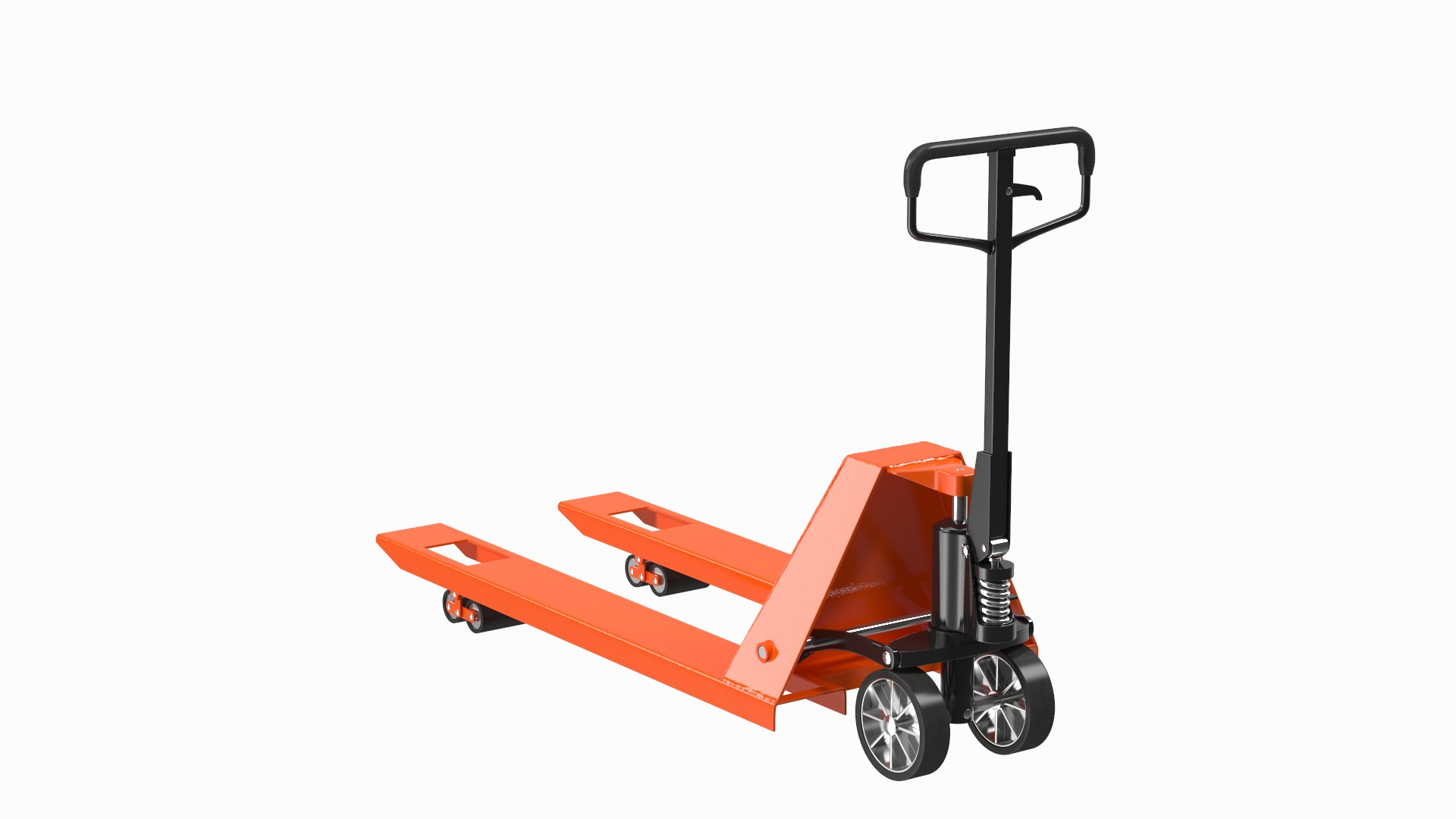 Orange Premium Hand Brake Pallet Jack 3D - TurboSquid 2141475