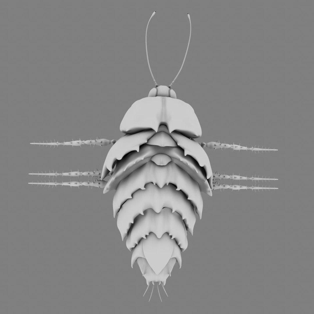 obj stylized cockroach