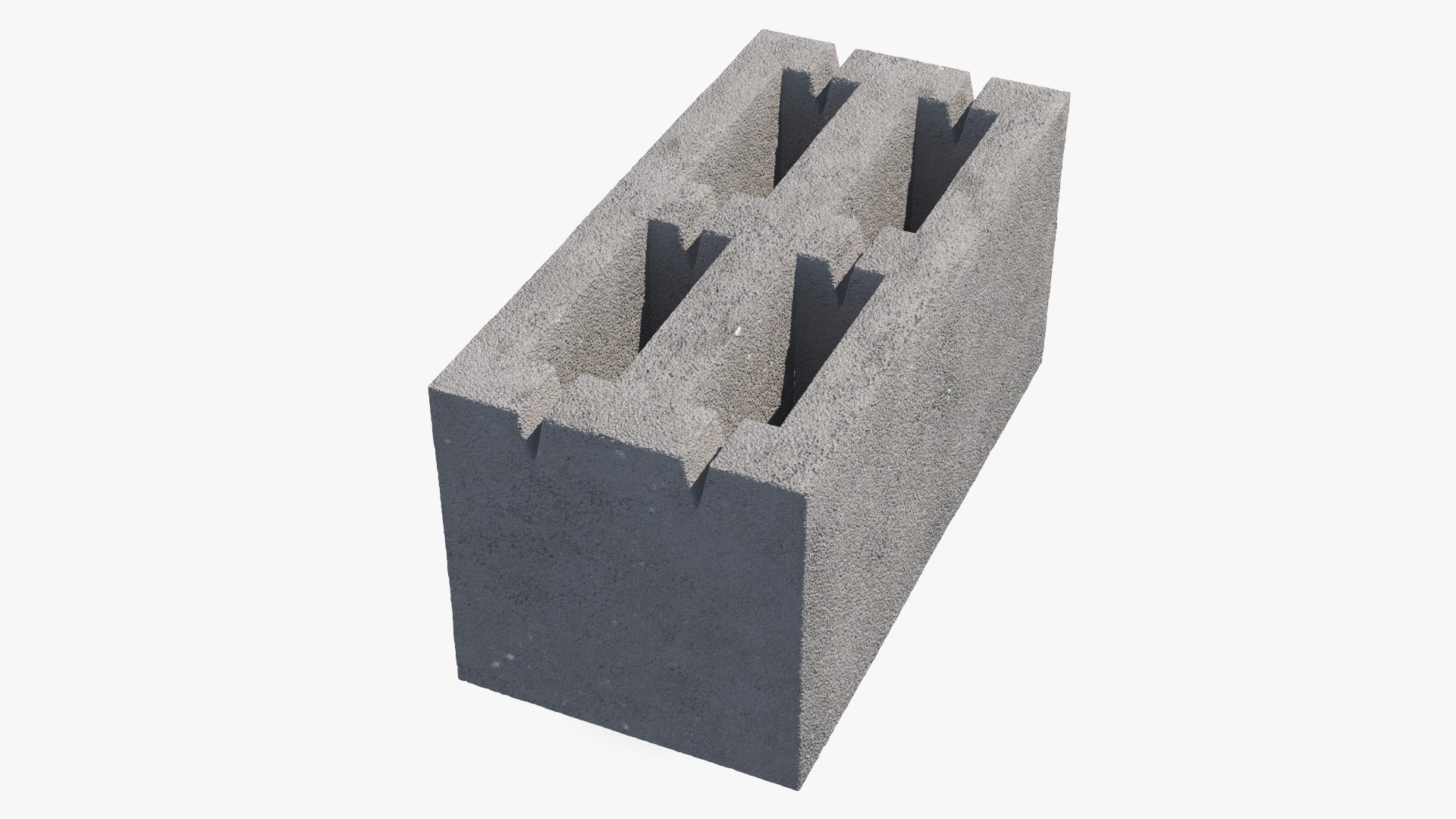 3D Expanded Clay Concrete Block 4 Slots - TurboSquid 2349268