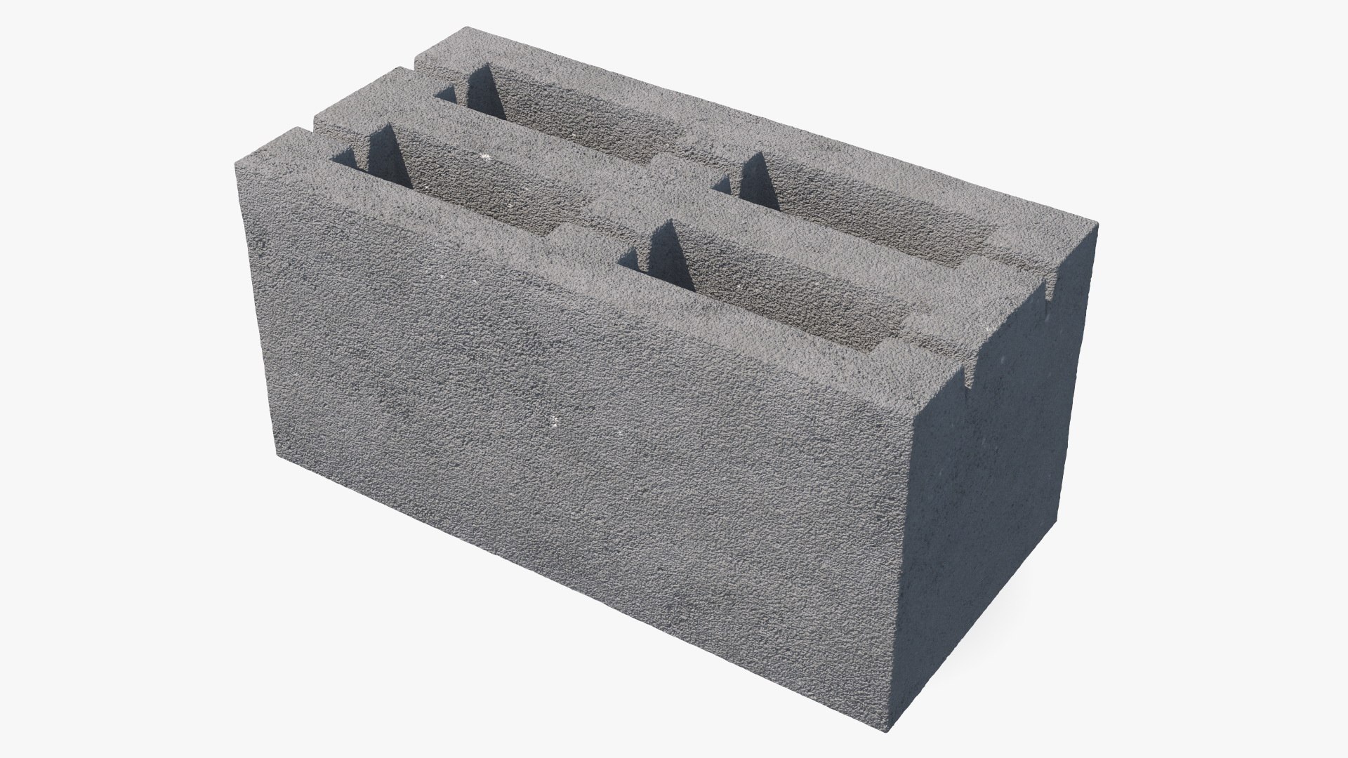 3D Expanded Clay Concrete Block 4 Slots - TurboSquid 2349268