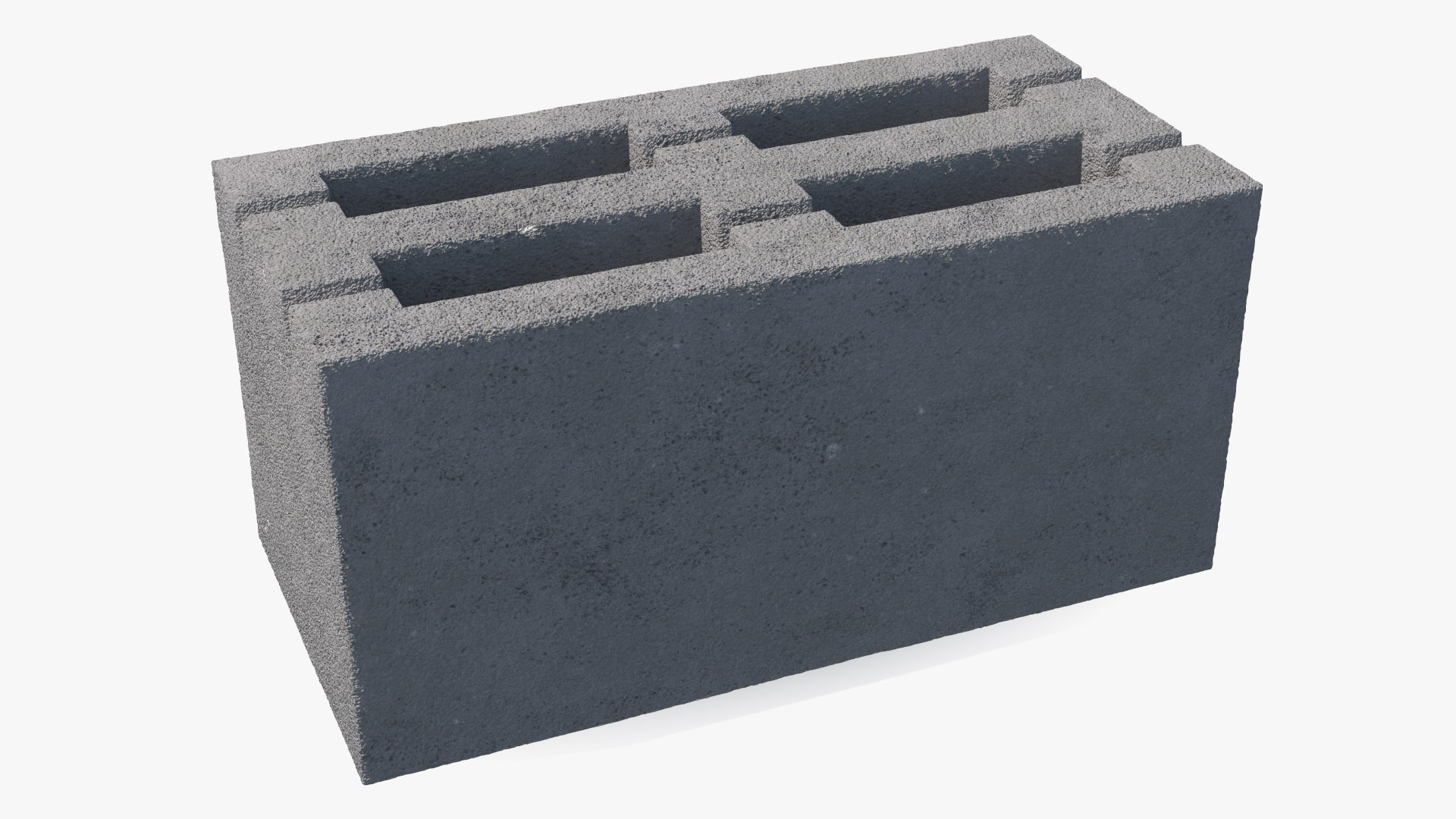 3D Expanded Clay Concrete Block 4 Slots - TurboSquid 2349268