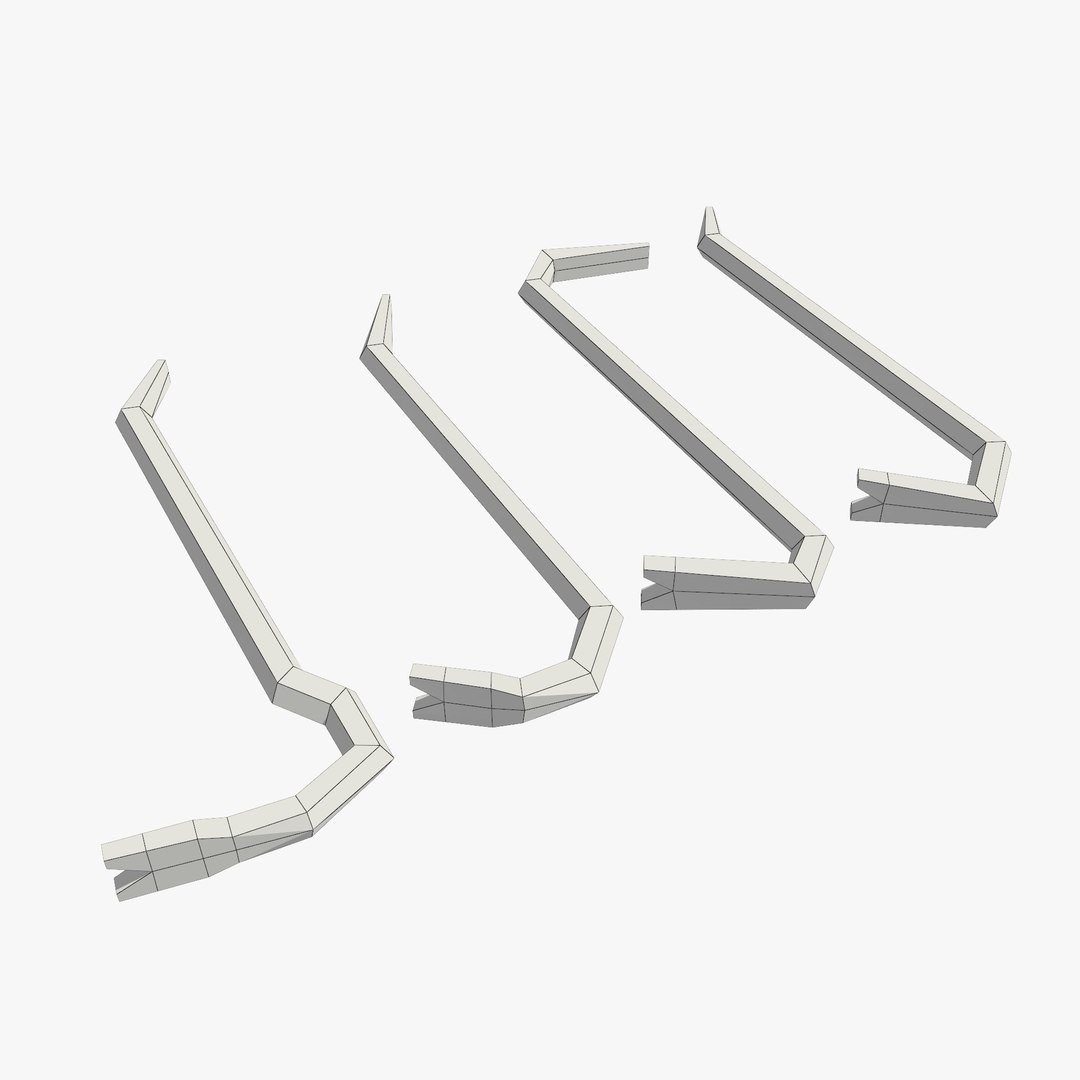 Free 3D Low-poly Crowbars Model - TurboSquid 1165242