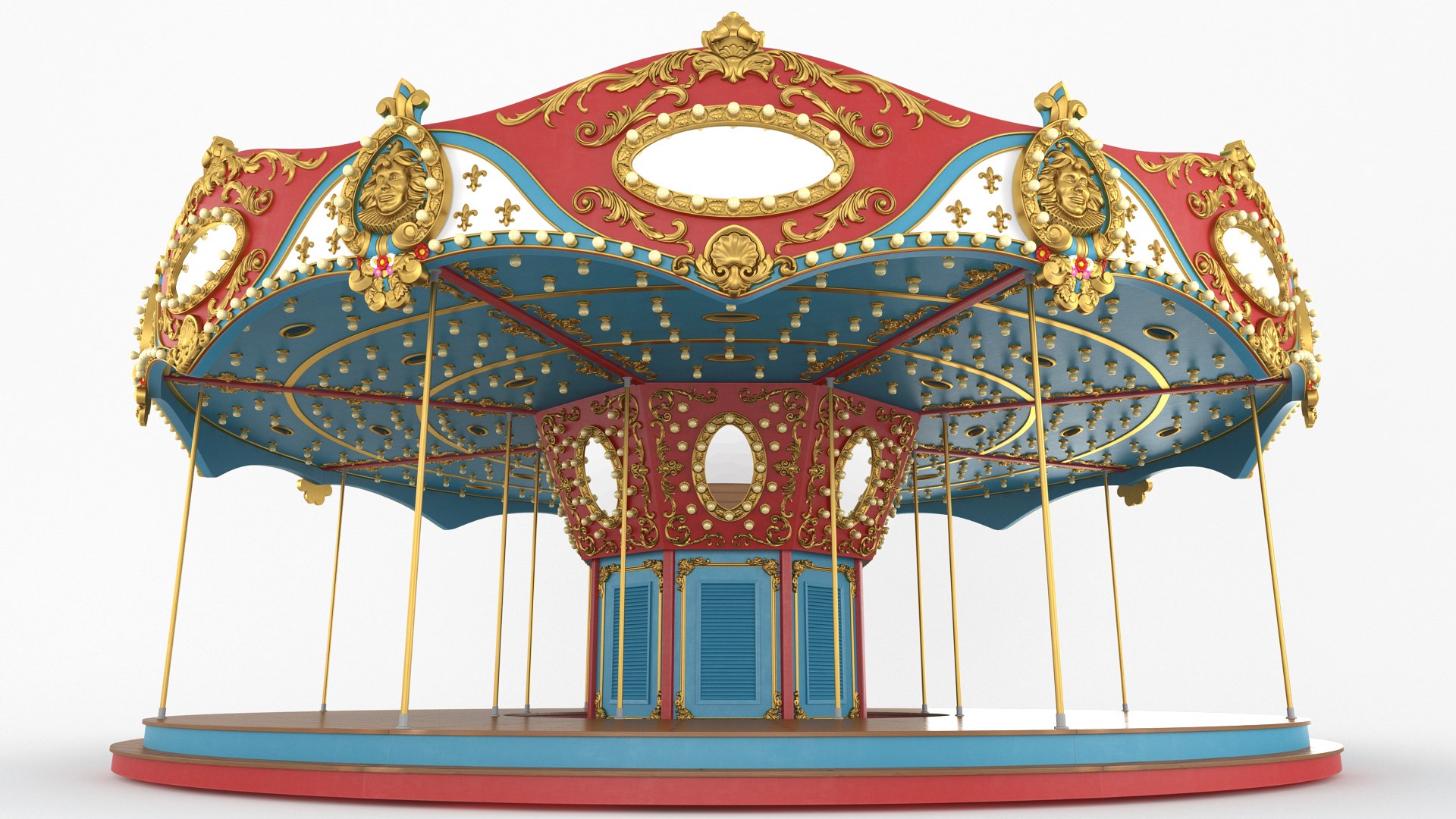 3D Carousel Base Model - TurboSquid 1180139